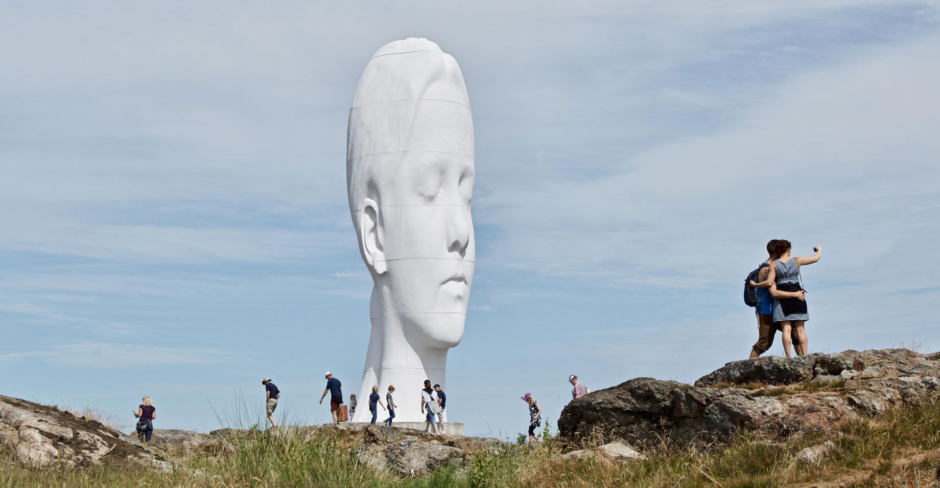 Skulptur i Pilane konstutställning på Tjörn