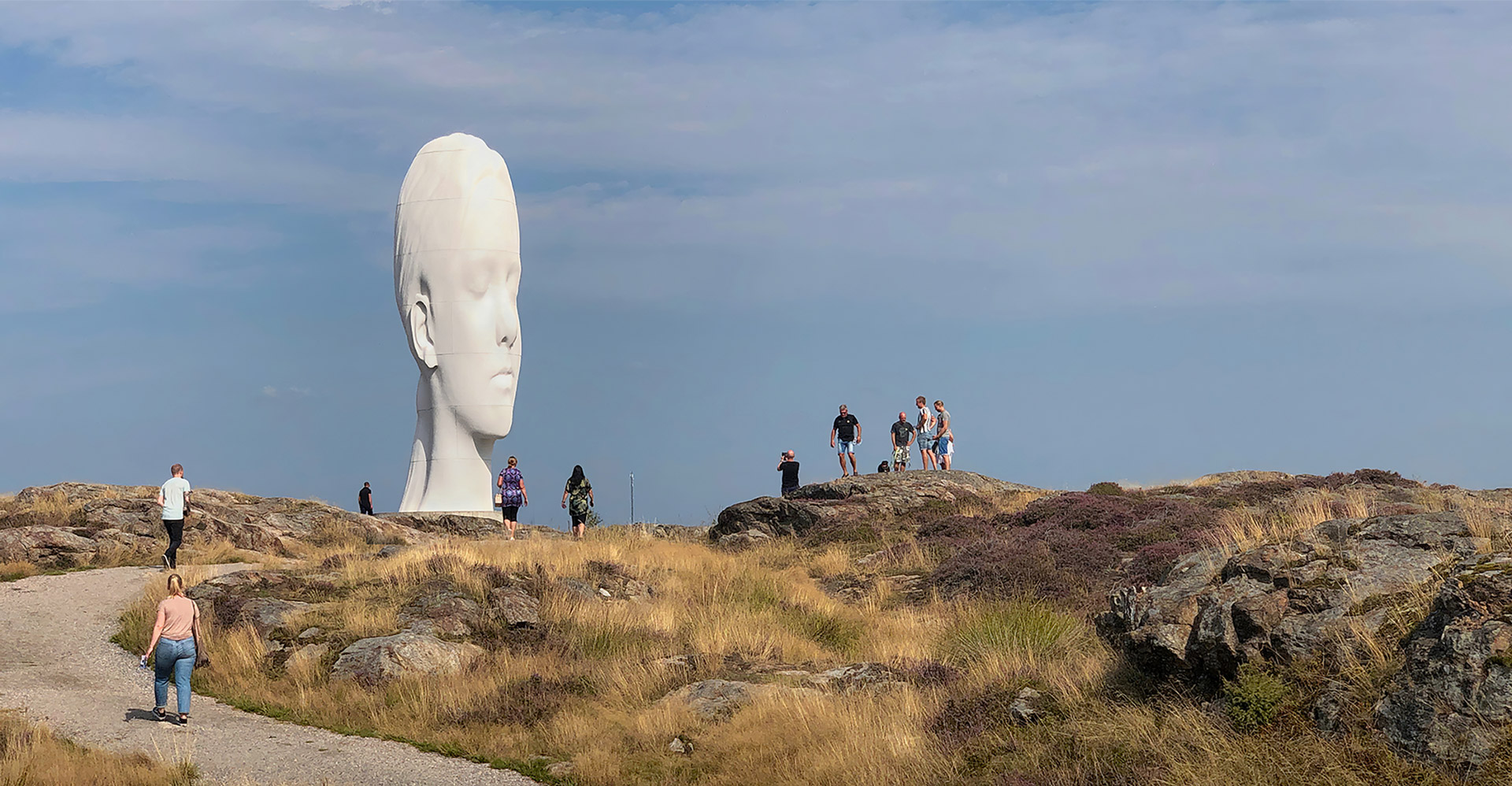 Skulptur i Pilane konstutställning på Tjörn