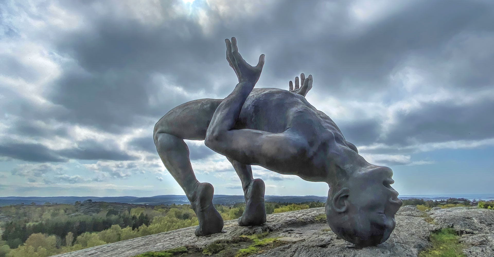 Skulptur i Pilane konstutställning på Tjörn