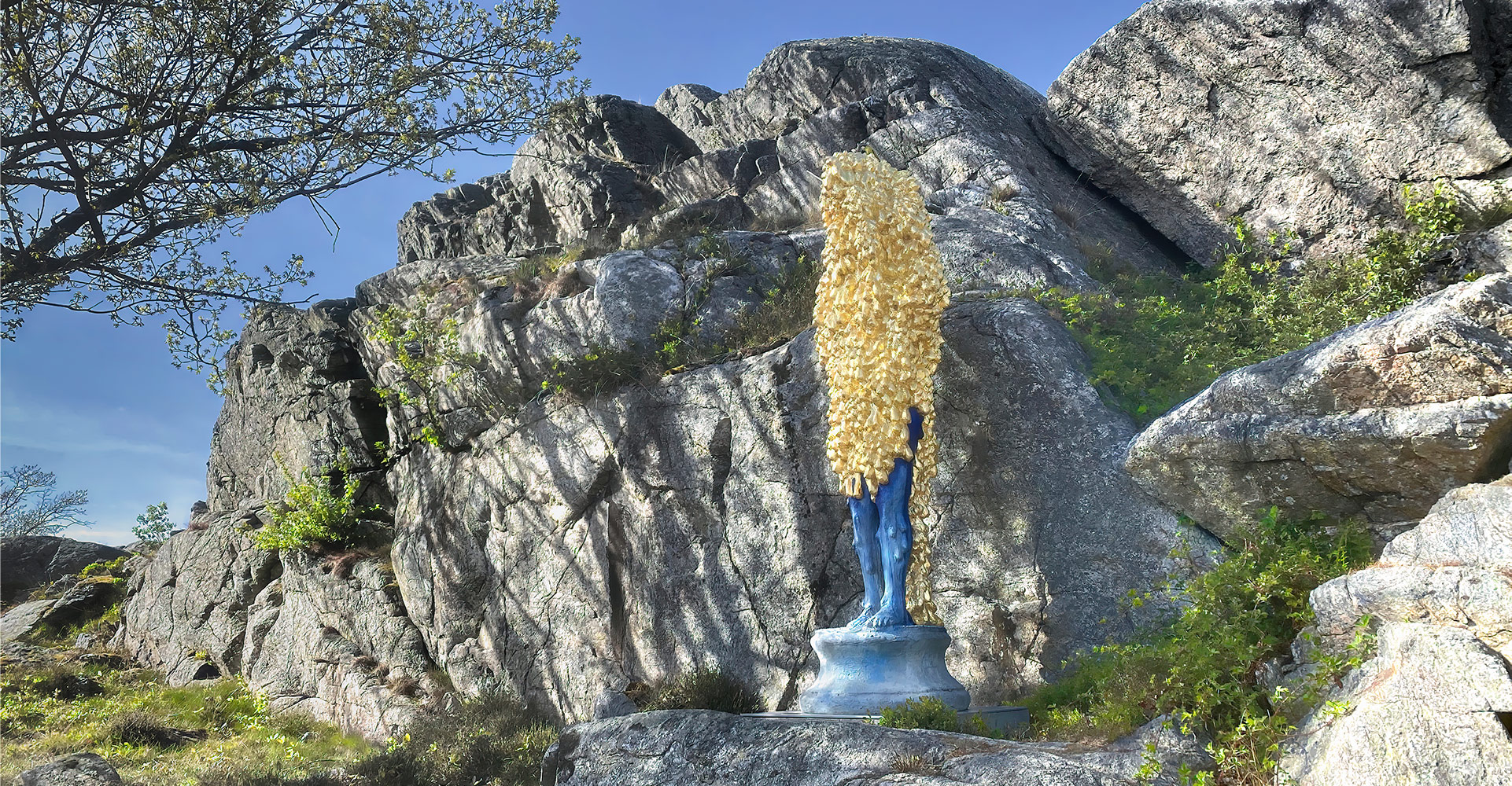 Skulptur i Pilane konstutställning på Tjörn