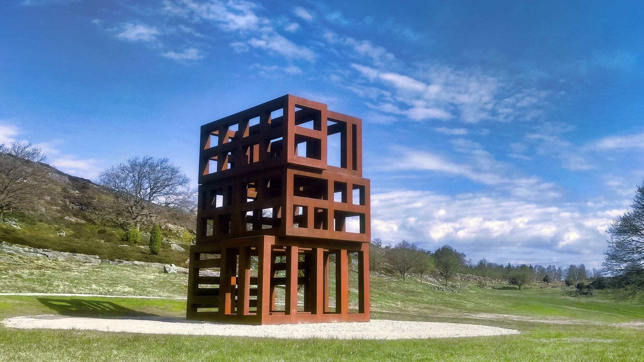 Skulptur i Pilane konstutställning på Tjörn