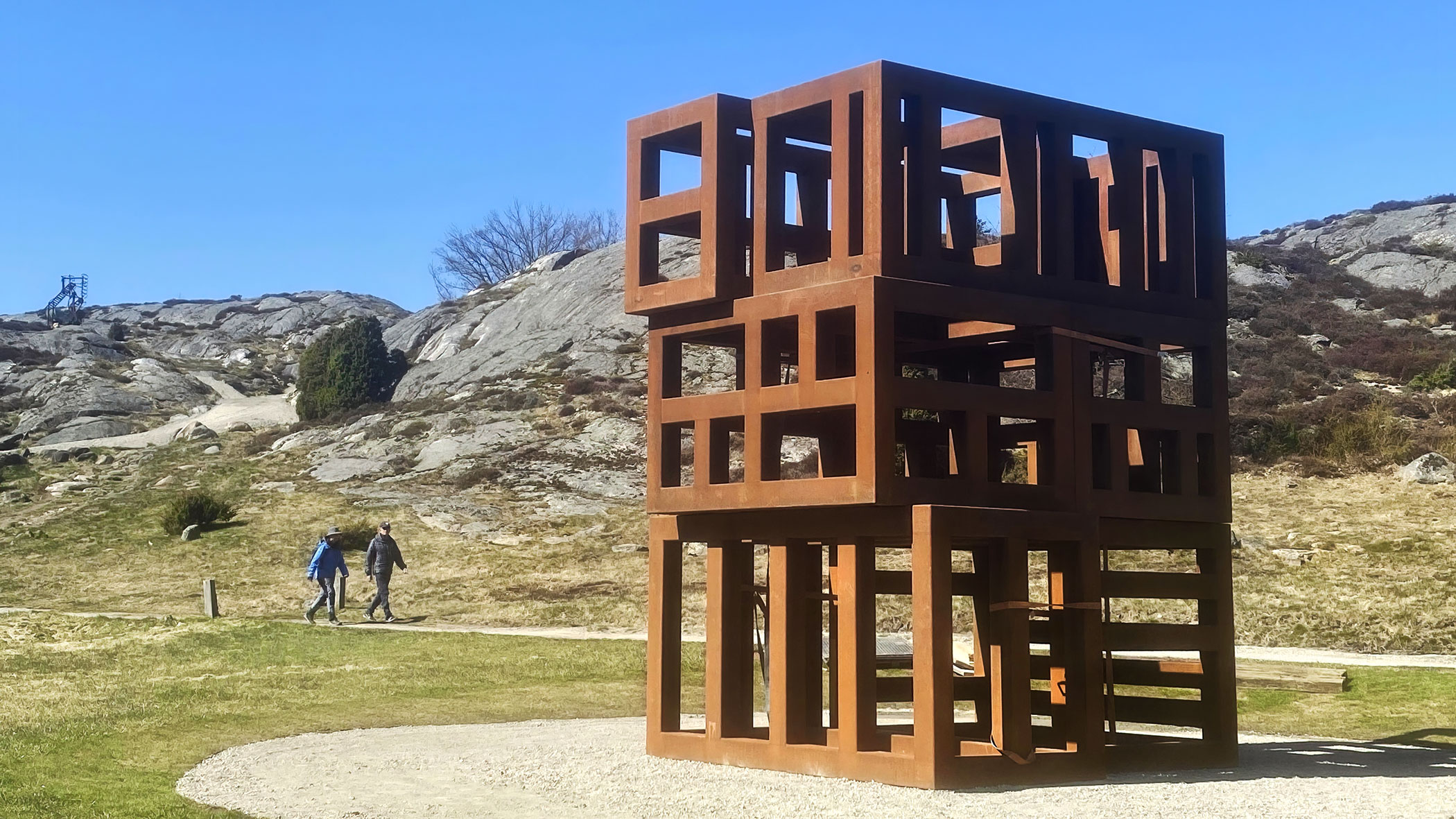 Skulptur i Pilane konstutställning på Tjörn