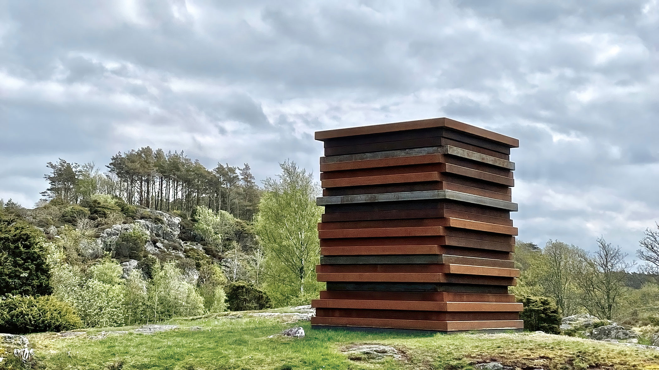 Skulptur i Pilane konstutställning på Tjörn