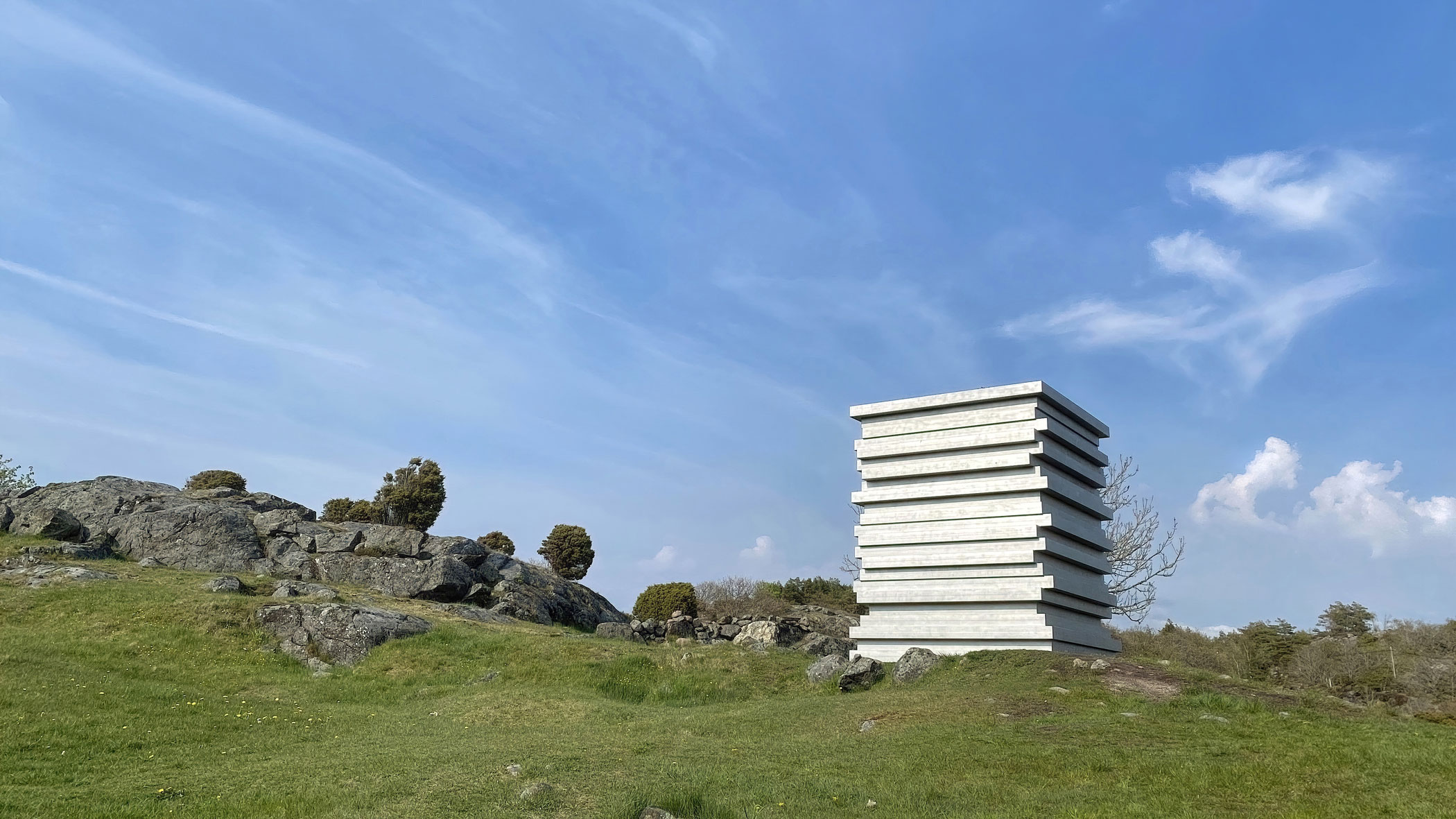 Skulptur i Pilane konstutställning på Tjörn