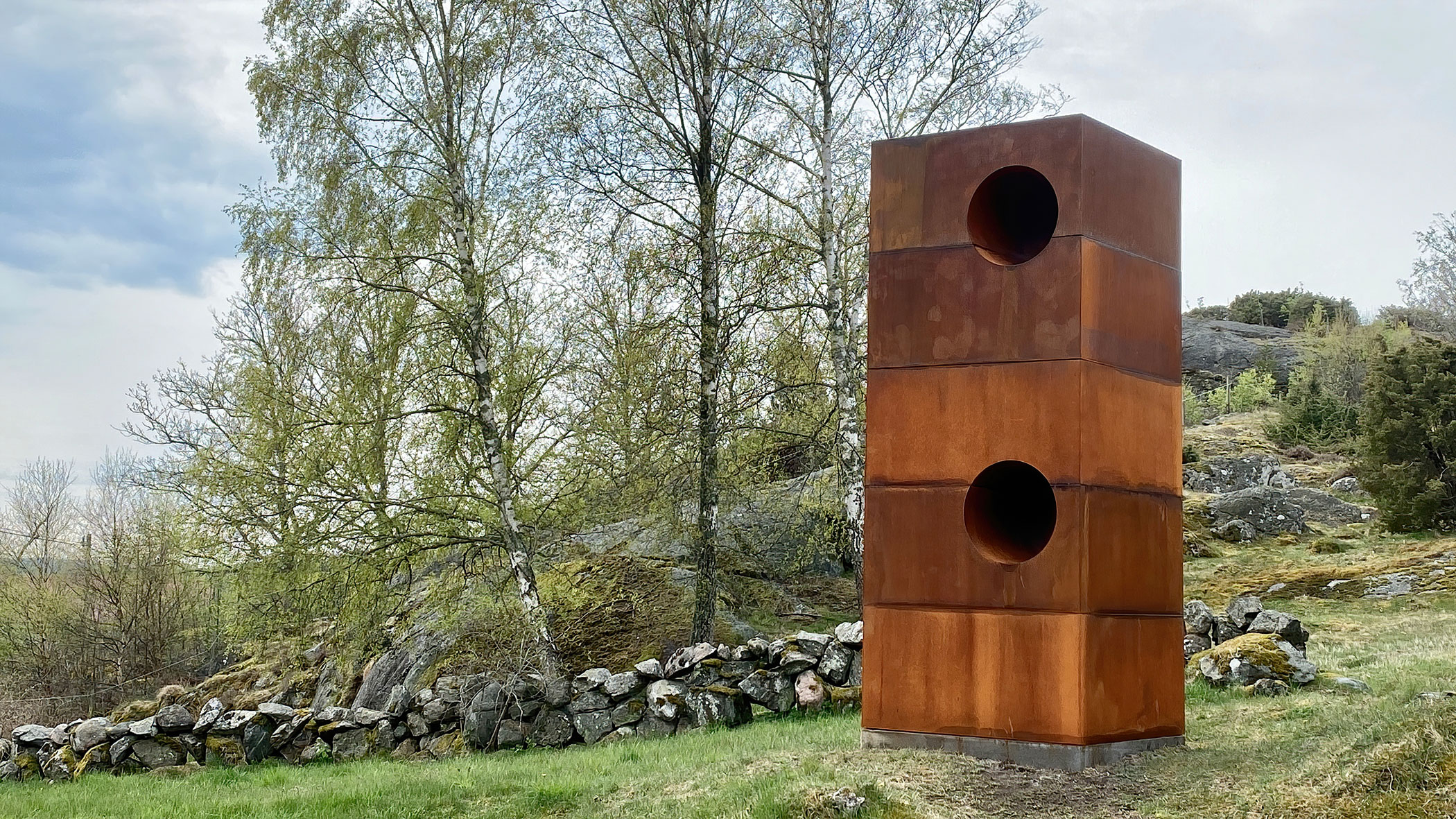 Skulptur i Pilane konstutställning på Tjörn