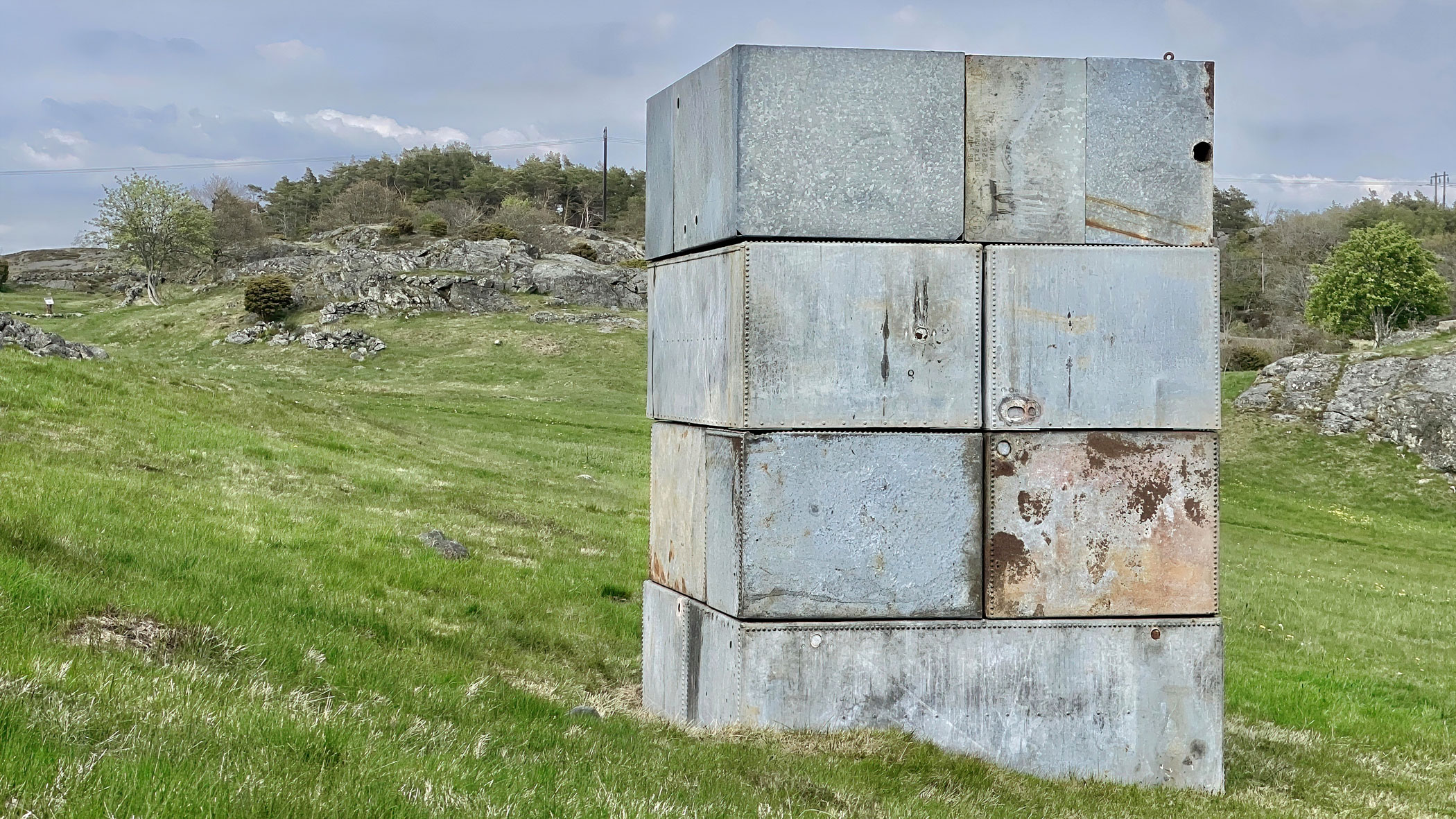 Skulptur i Pilane konstutställning på Tjörn